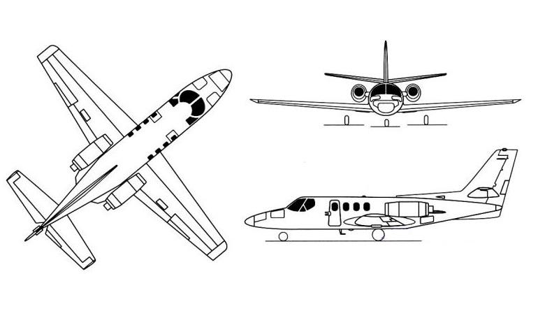 CESSNA 500 Citation C500 — ICAO Type Designator L2J L/G