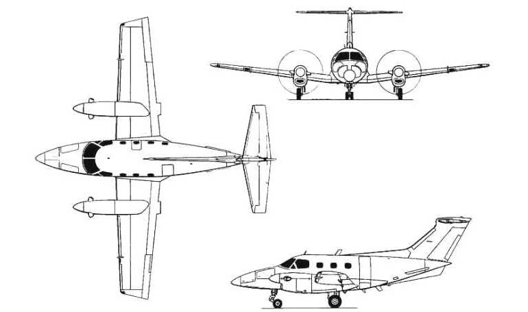 EMBRAER EC-9 Xingu E121 — ICAO Type Designator L2T L/G