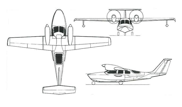 AEROVOLGA LA-8 Flagman LA8 — ICAO Type Designator A2P L/G