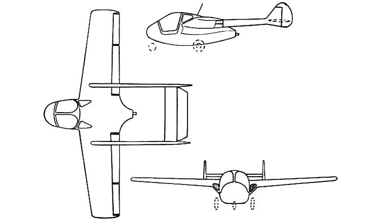 SIPA S-200 Minijet S200 — ICAO Type Designator L1J L/G