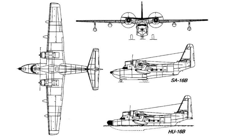 GRUMMAN G-64 Albatross U16 — ICAO Type Designator A2P M/F