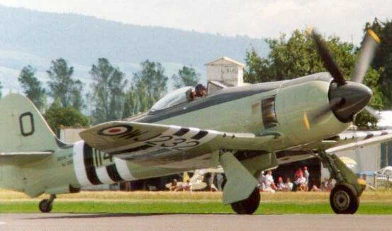 WAR Hawker Sea Fury WFUR — ICAO Type Designator L1P L/G